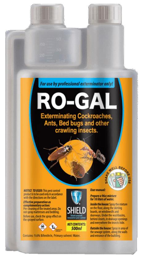 Shield - RO-GAL 500ml - Cockroaches Solutions - Professional ...