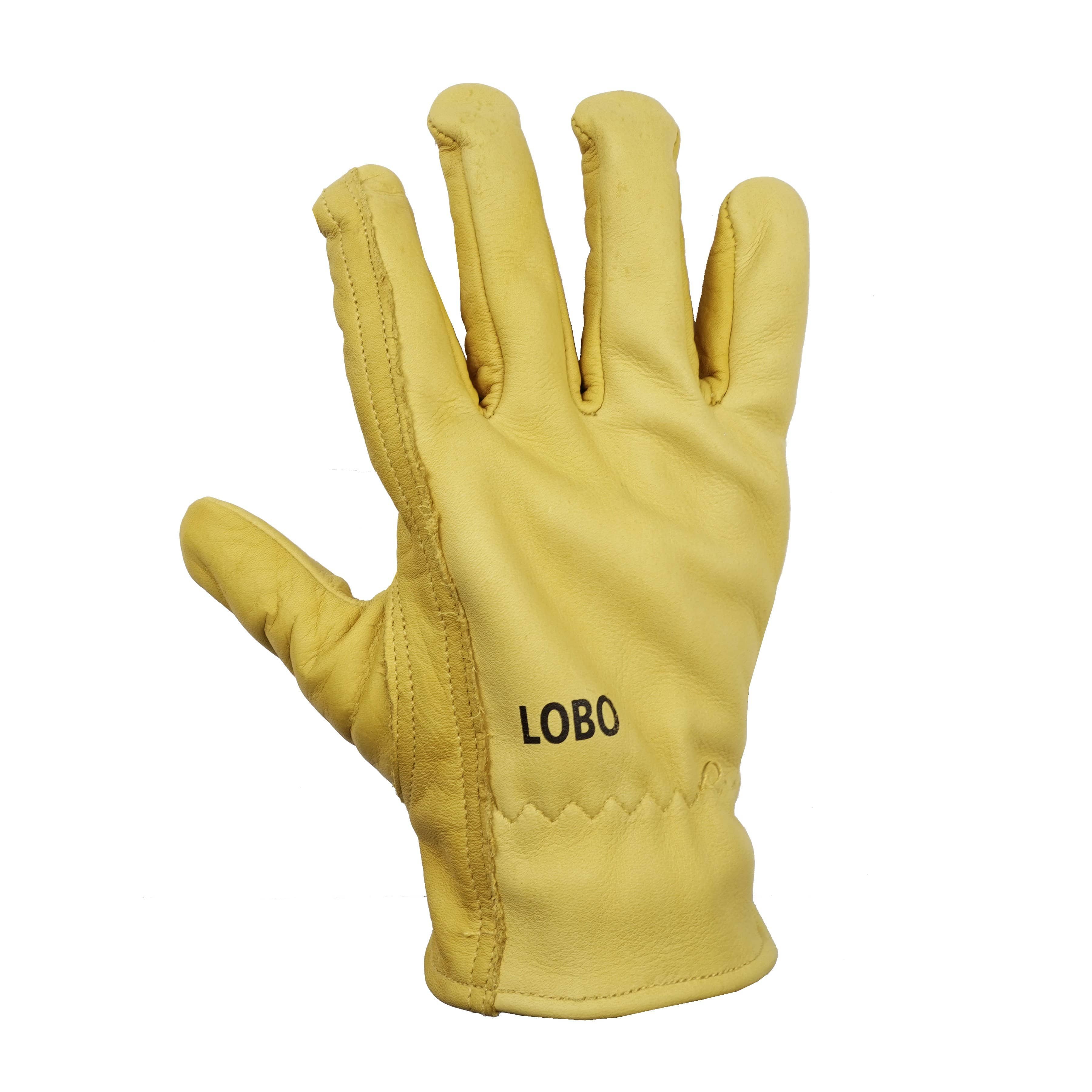 Gloves - Yellow Leather Driver Gloves (Lobo) - Cowhide ...