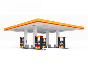 Space Frame - Petrol Station Canopy Design by Xuzhou SAFS ...