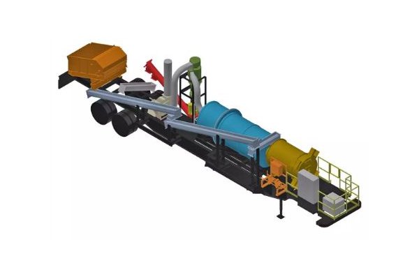 Baker-Rullman - SD45-12 - Rotary Drum Dryer Machine - Mobile ...