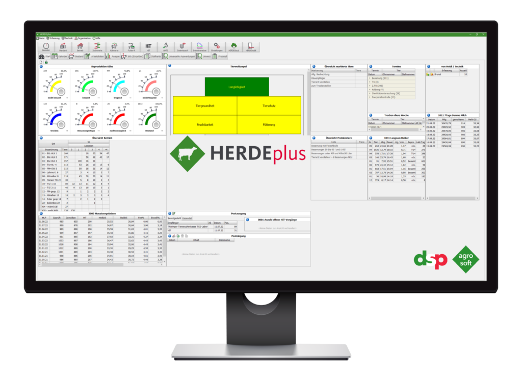DSP Herdeplus Dairy Herd Management Software