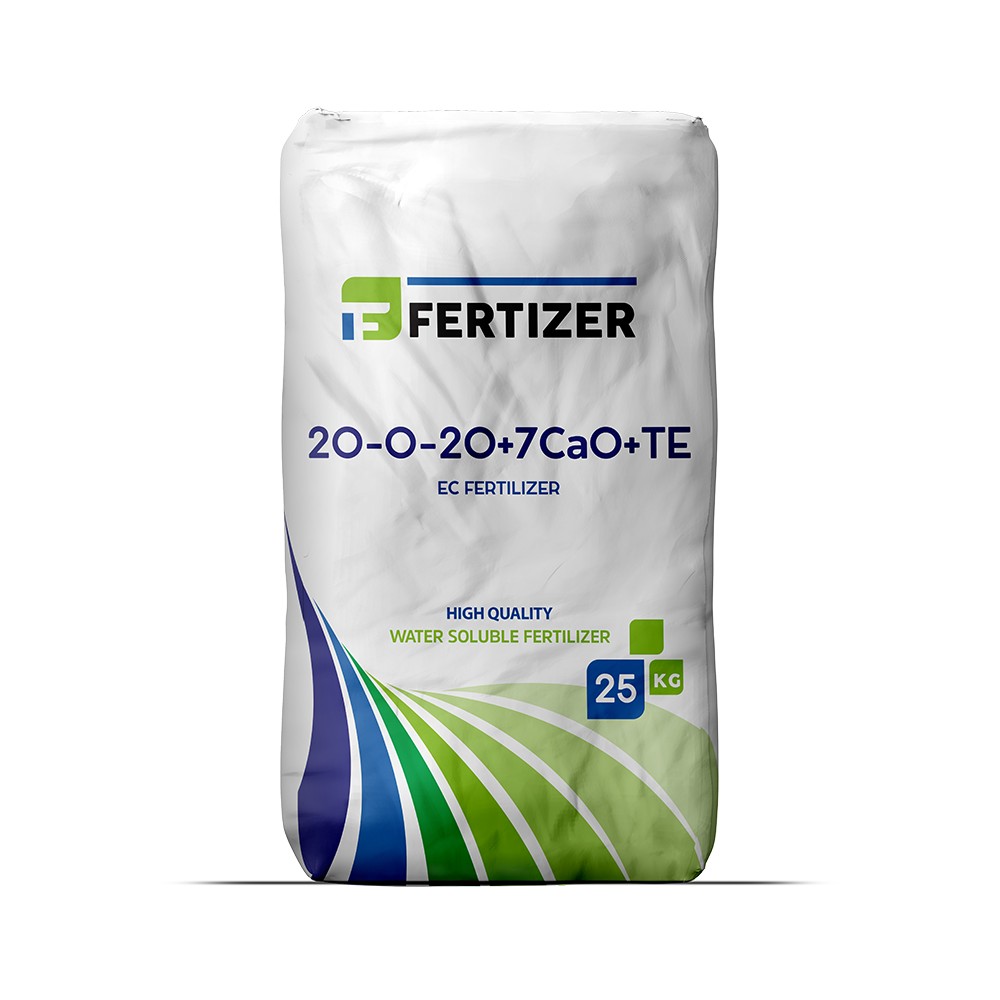 FERTIZER NK 20 - 0 - 20 + 7Cao + TE Water Soluble Fertilizer