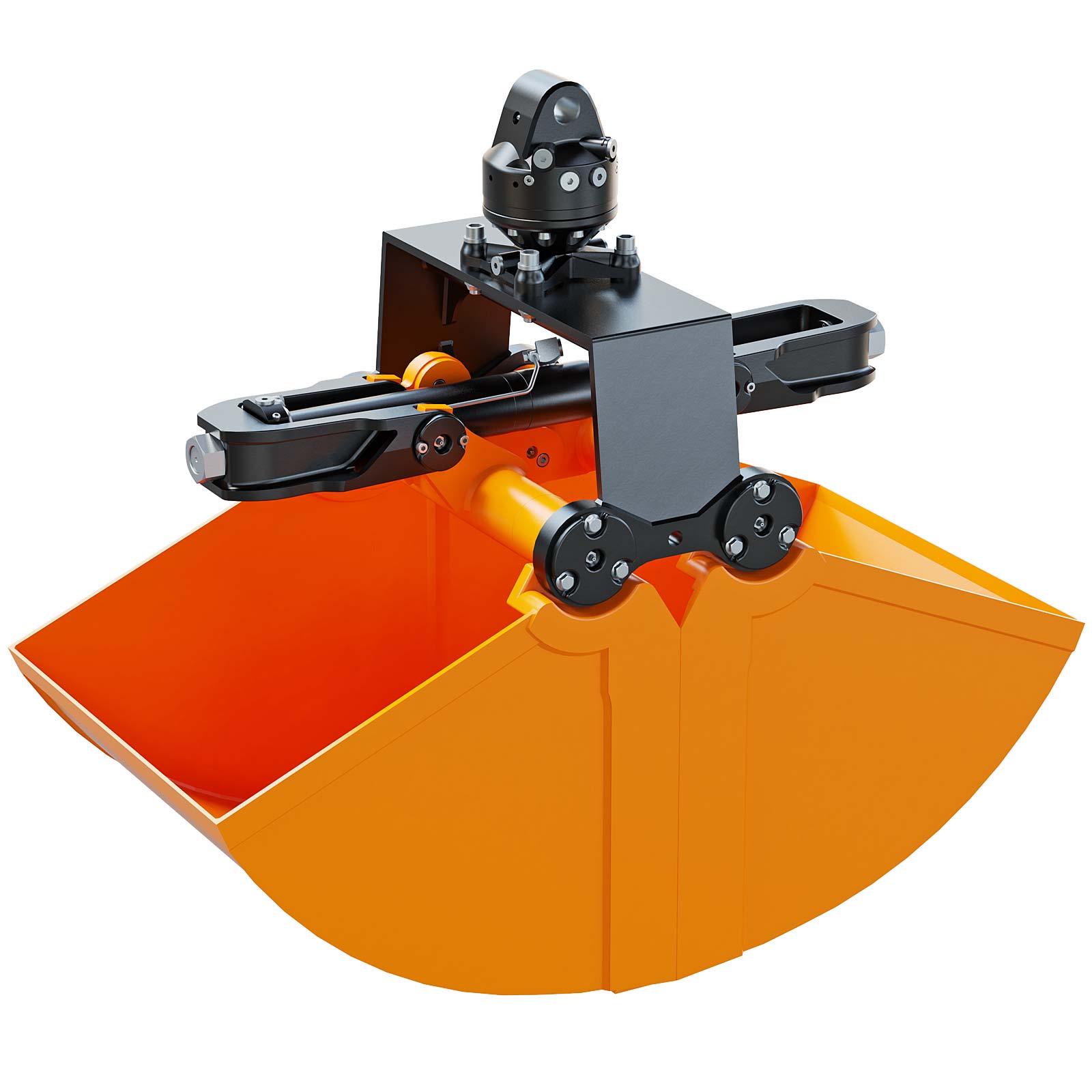 Kinshofer KM Clamshell Buckets With Horizontal Cylinder For Crane