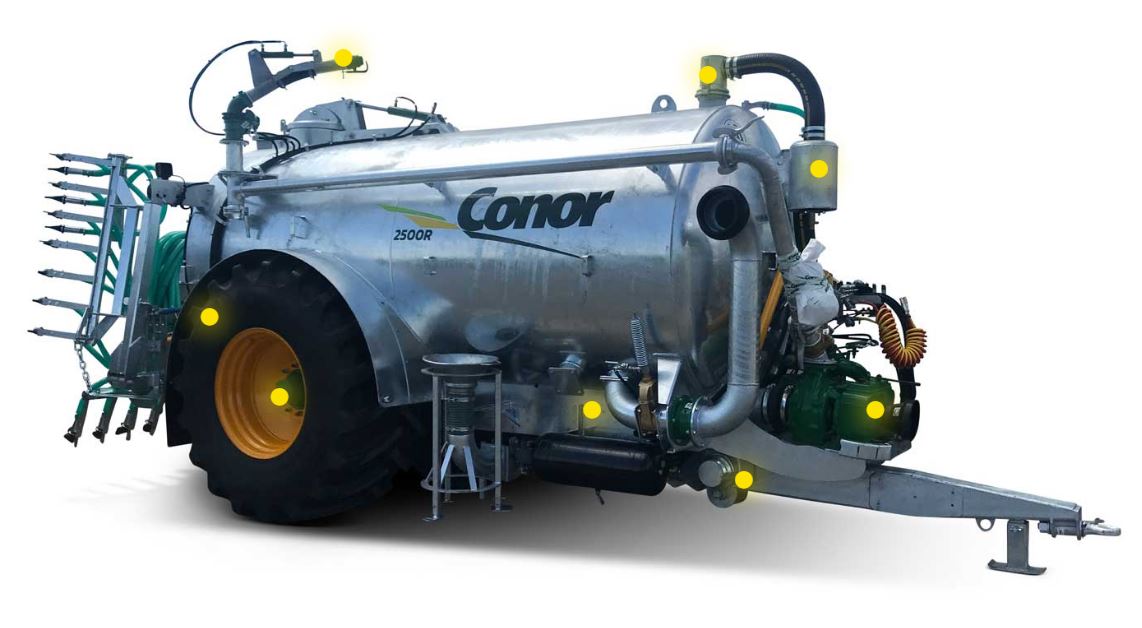 Conor 1600R 1800R 2000R 2250R 2500R 2750R 3000R Fully Recessed Tankers