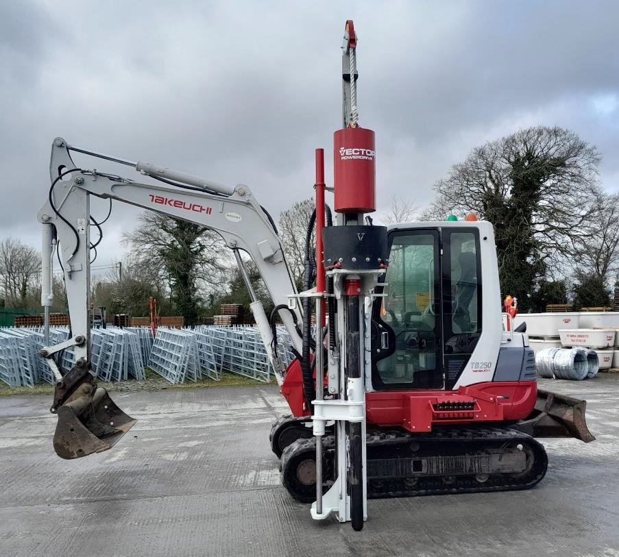 Vector Powerdrive 9 Excavator Post Driver