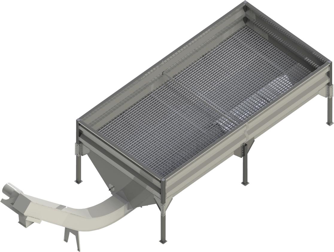 Mepu - Transfer - Intake Hoppers - Large Intake Hopper With Chain ...