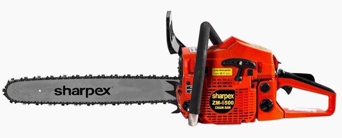 Sharpex - ZM6500 - Industrial - Chain Saw - Petrol Operated ...