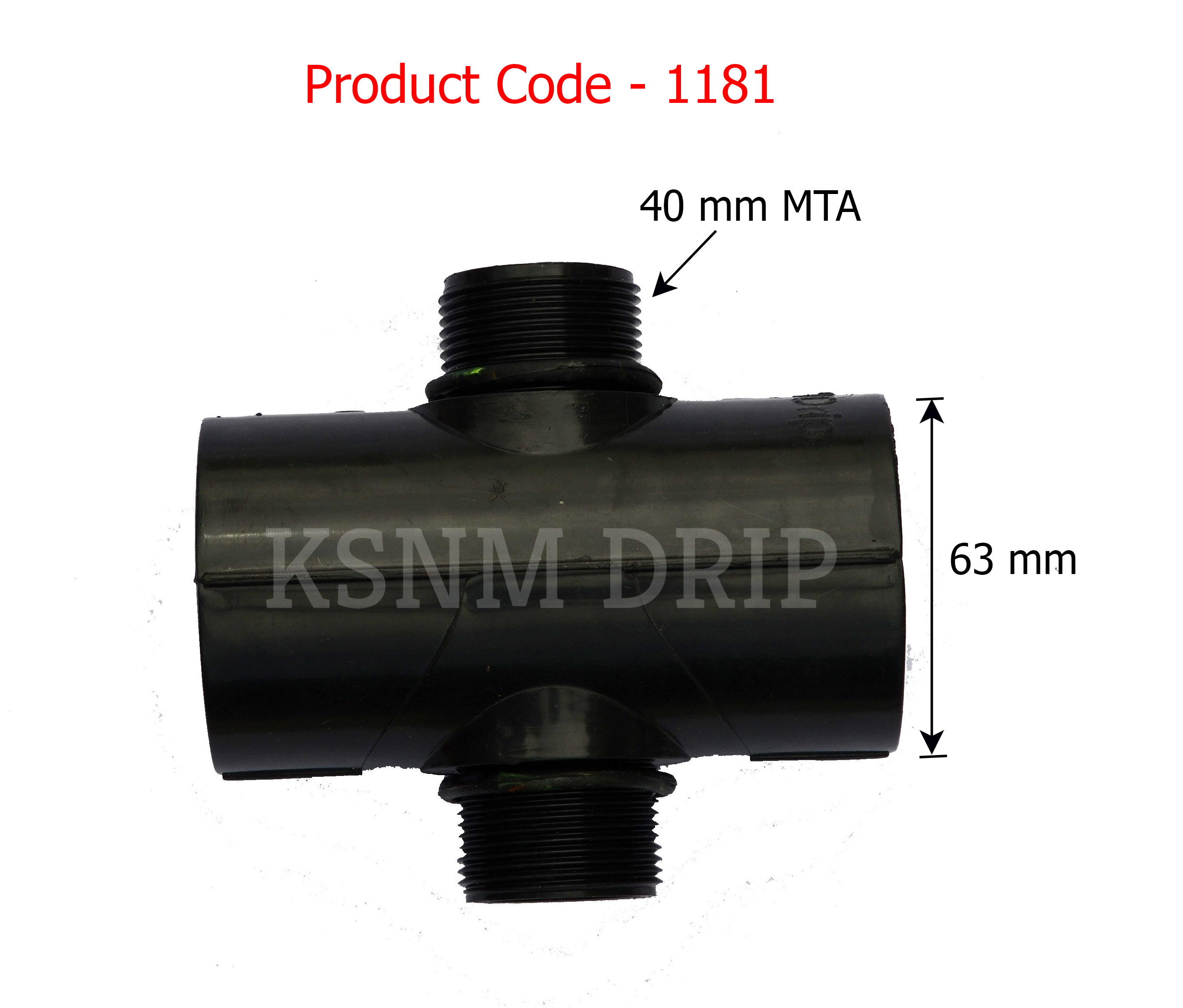 63 mm / mta 40 mm - Rain Hose / Rain Pipe - 4 Way Coupler by ...